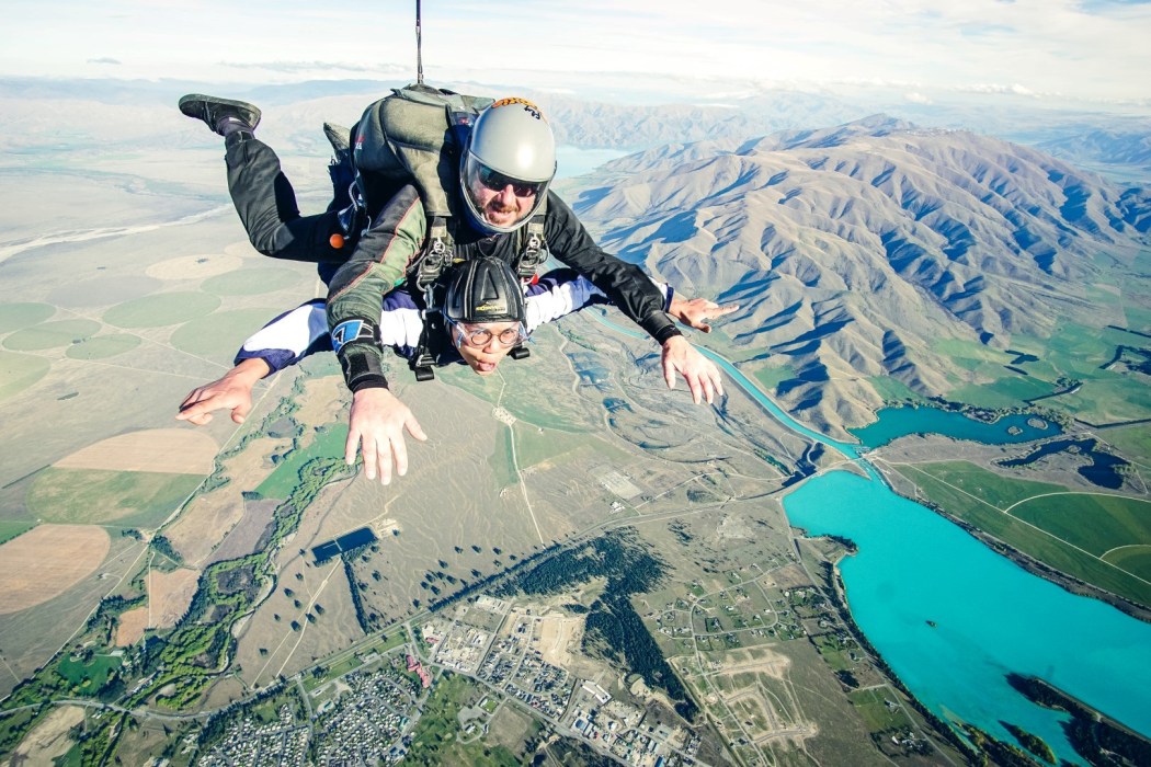 13,000ft Tandem Skydive above Aoraki/Mt. Cook