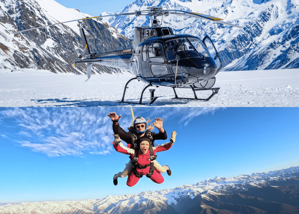 Helicopter Flight & Skydive Combo | Inflite Franz