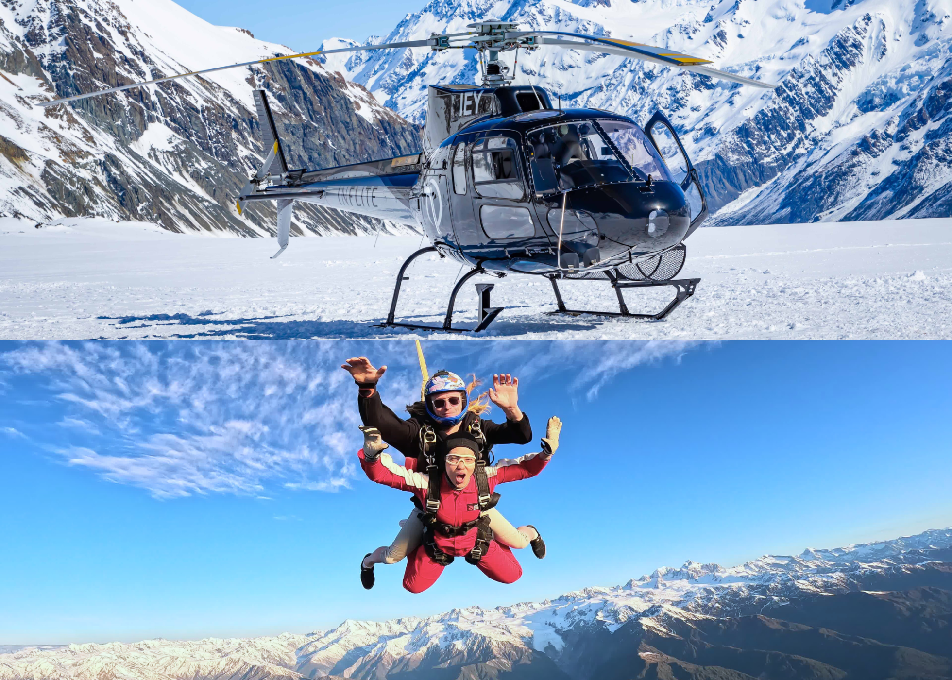 Helicopter Flight & Skydive Combo | Inflite Franz